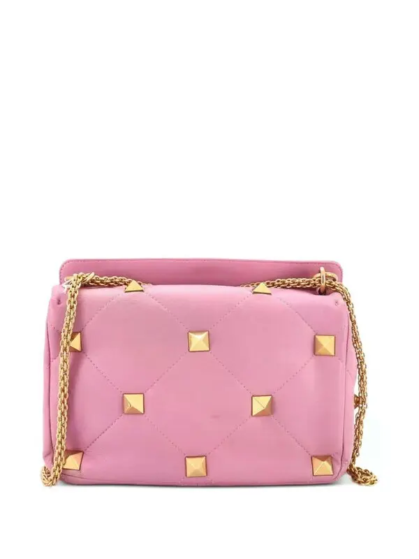 Valentino Garavani Roman Stud Flap Bag Quilted Leather Medium Crossbody Bag
