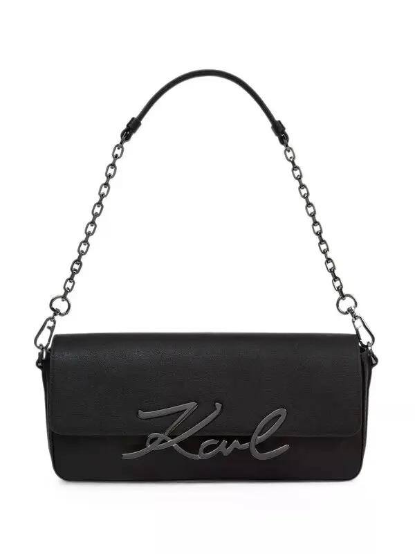Karl Lagerfeld K/signature Chain Shoulder Bag - Black