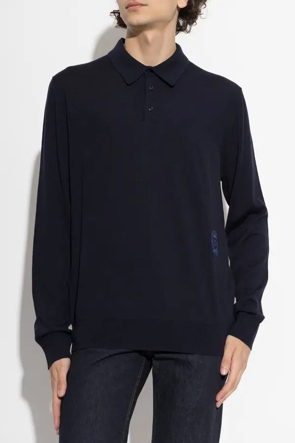Dolce & Gabbana Wool Long-sleeve Polo