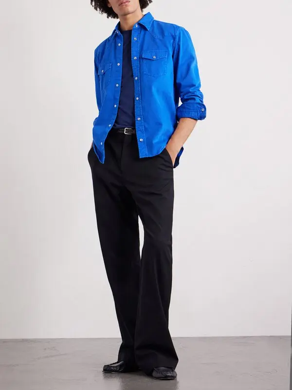 TOM FORD Garment-dyed Denim Shirt