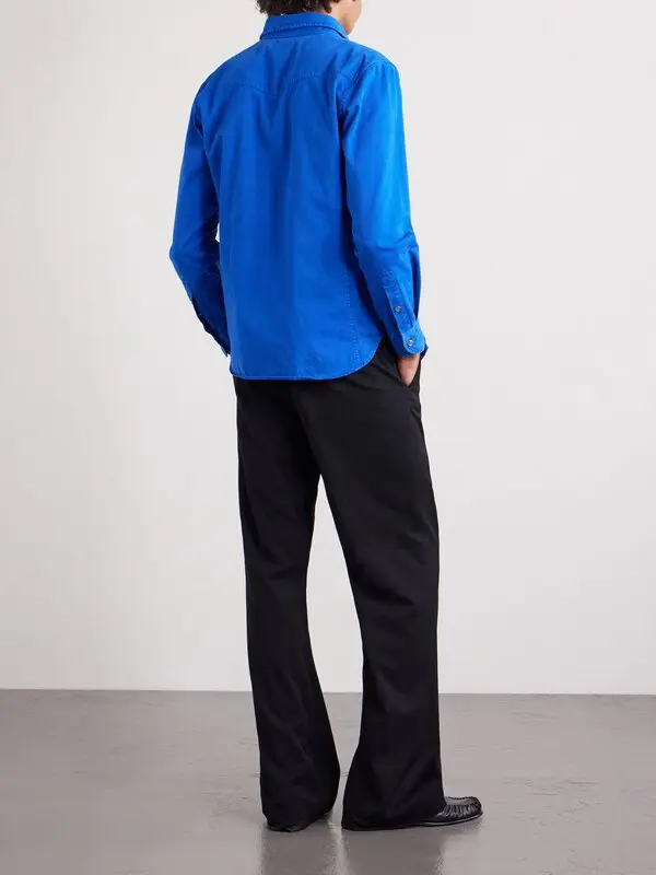 TOM FORD Garment-dyed Denim Shirt