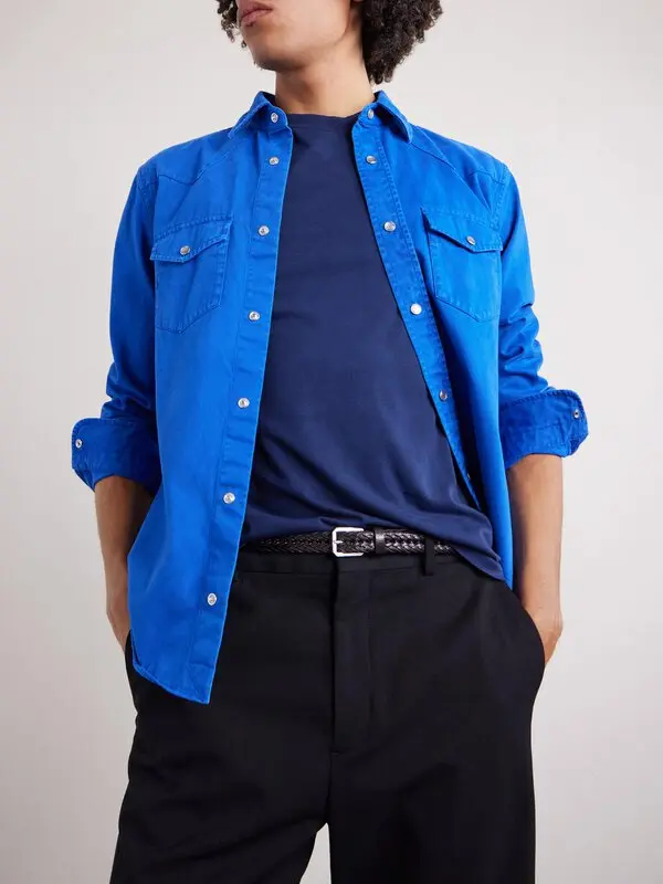 TOM FORD Garment-dyed Denim Shirt