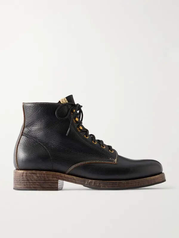 Visvim Virgil Folk Leather Boots - Black