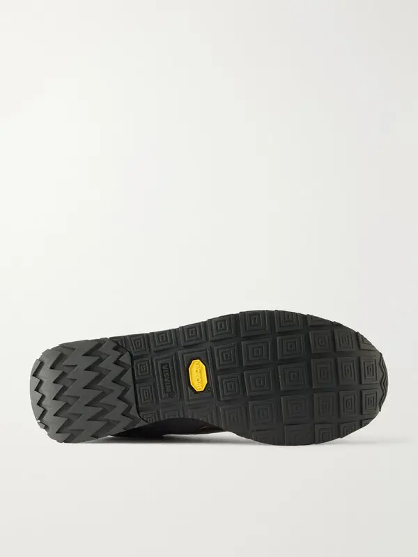 Visvim Fkt Runner Leather And Suede-trimmed Shell Sneakers