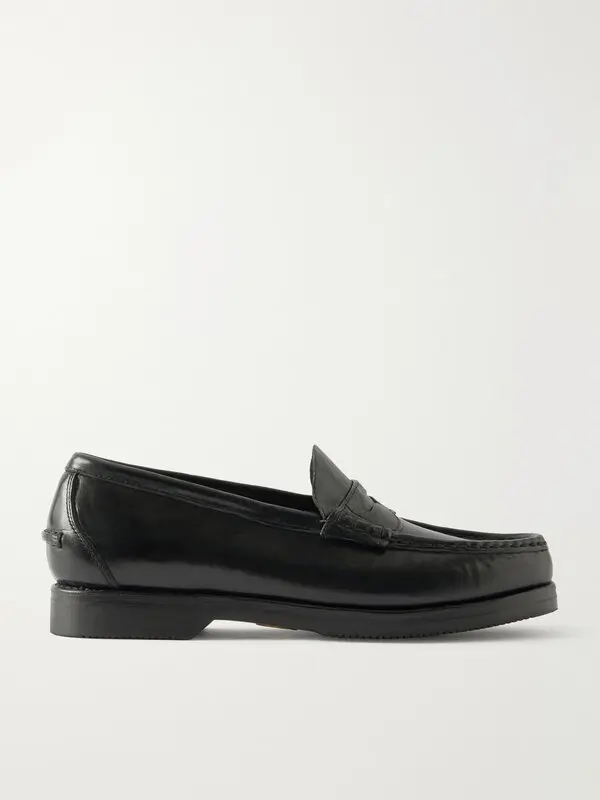 Visvim Fabro-folk Leather Loafers