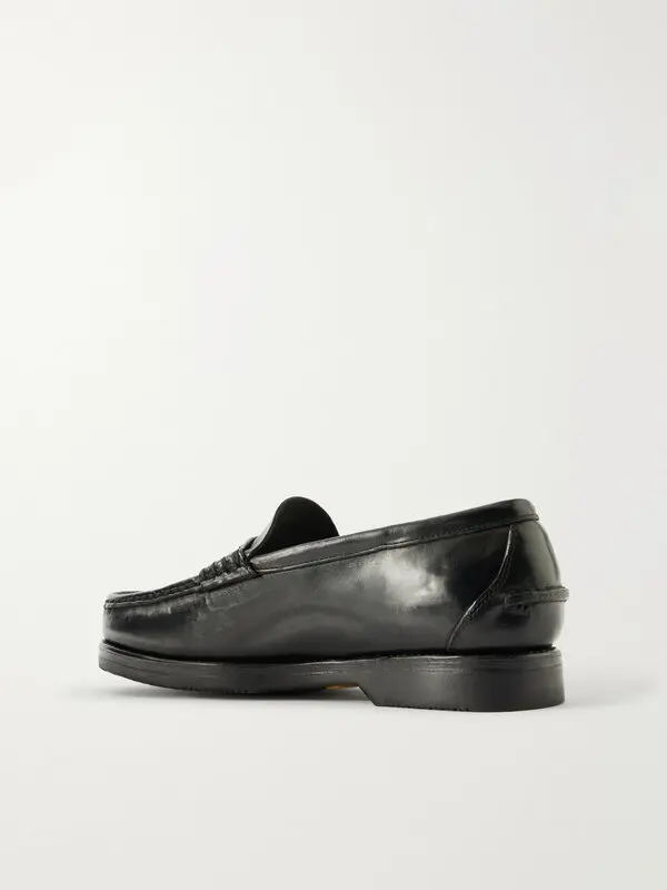 Visvim Fabro-folk Leather Loafers