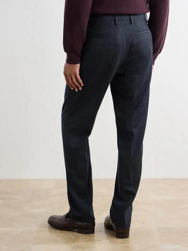 Canali Straight-leg Wool-flannel Trousers