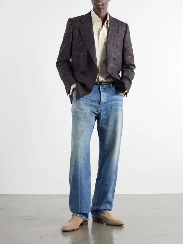 Husbands Striped Cotton And Lyocell-blend Poplin Shirt