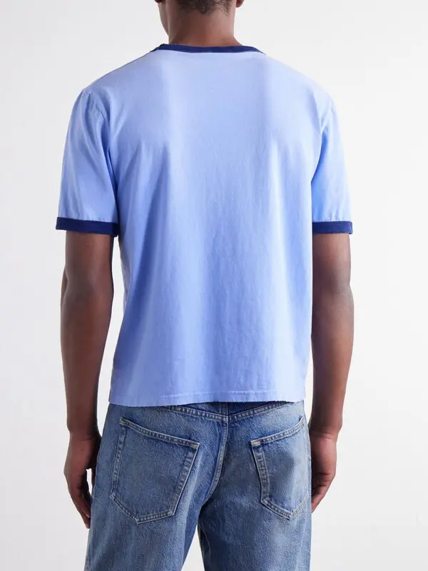 Husbands Distressed Cotton-jersey T-shirt