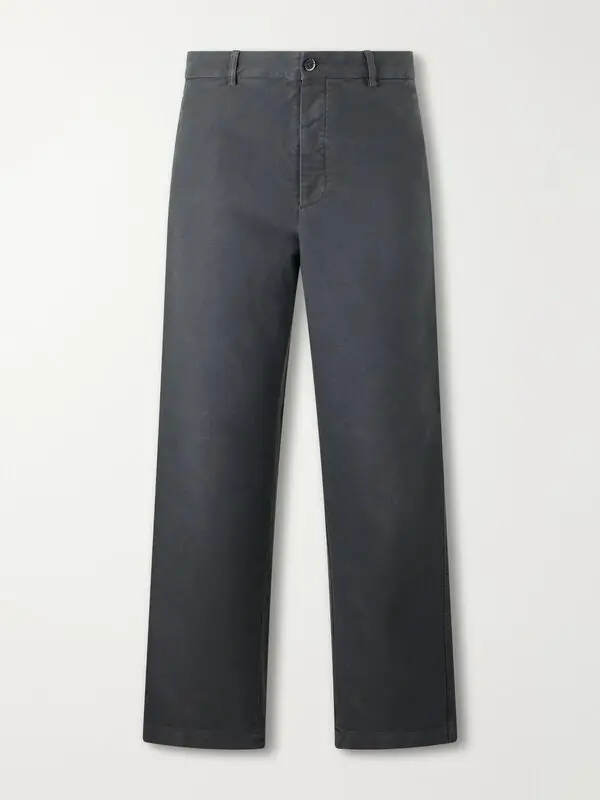 Barena Venezia Straight-leg Cotton-satin Trousers