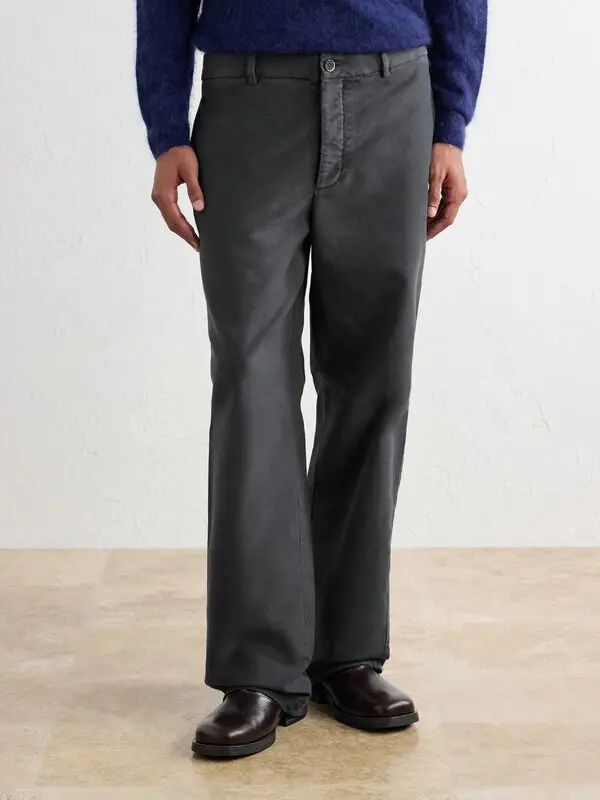 Barena Venezia Straight-leg Cotton-satin Trousers