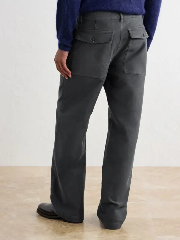 Barena Venezia Straight-leg Cotton-satin Trousers