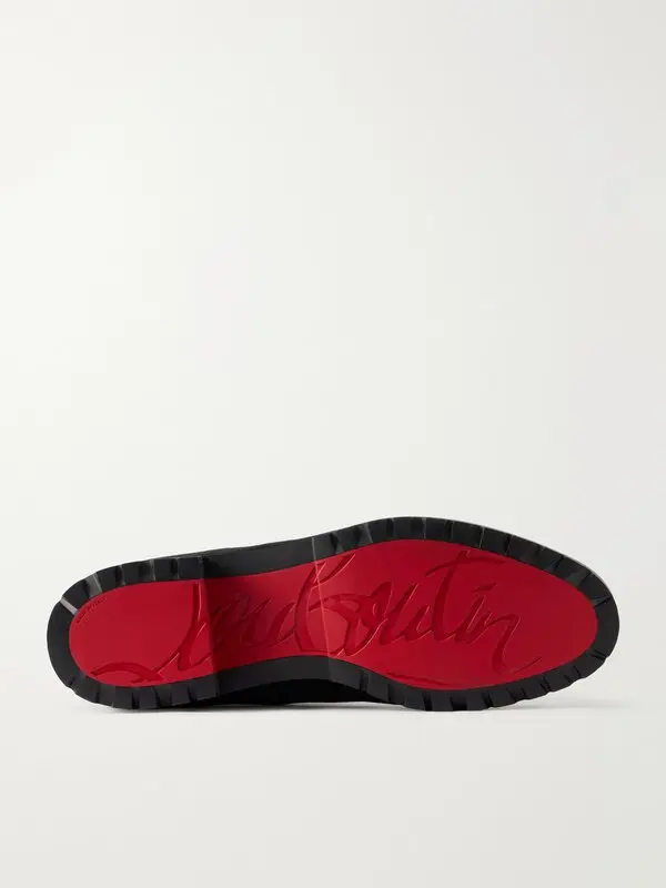 CHRISTIAN LOUBOUTIN Carvenos Suede Chelsea Boots
