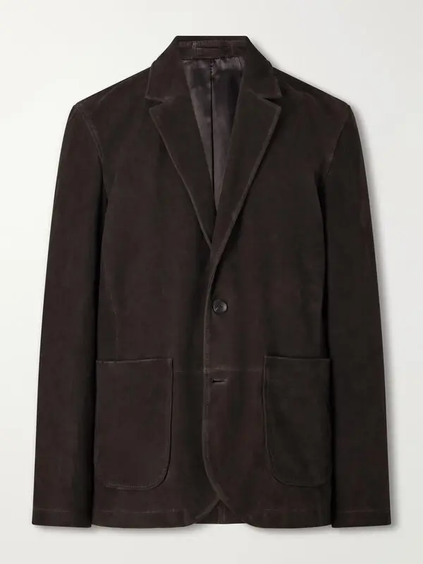 Mr P. Suede Suit Jacket - Brown