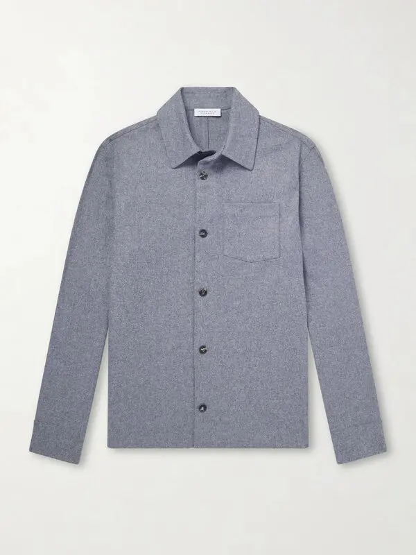 Gabriela Hearst Drew Wool And Cashmere-blend Shirt