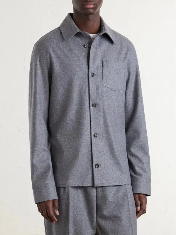 Gabriela Hearst Drew Wool And Cashmere-blend Shirt
