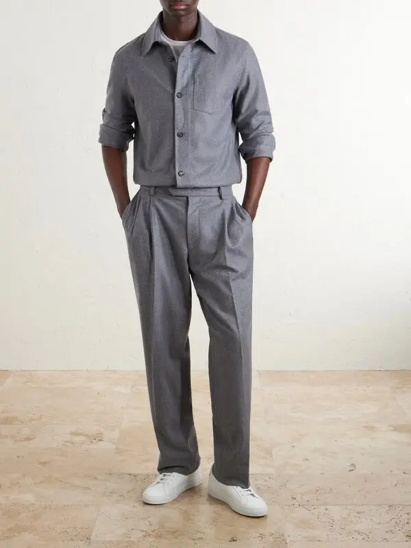 Gabriela Hearst Drew Wool And Cashmere-blend Shirt