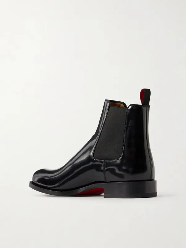 CHRISTIAN LOUBOUTIN Choucair Leather Chelsea Boots