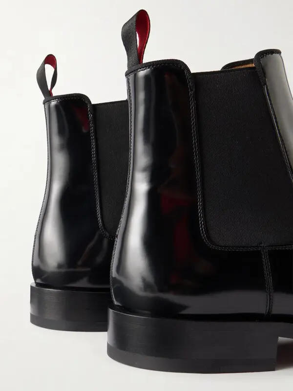 CHRISTIAN LOUBOUTIN Choucair Leather Chelsea Boots