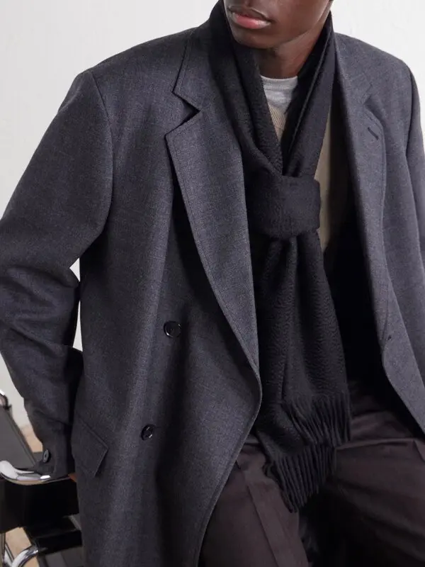 Zegna Fringed Cashmere Scarf
