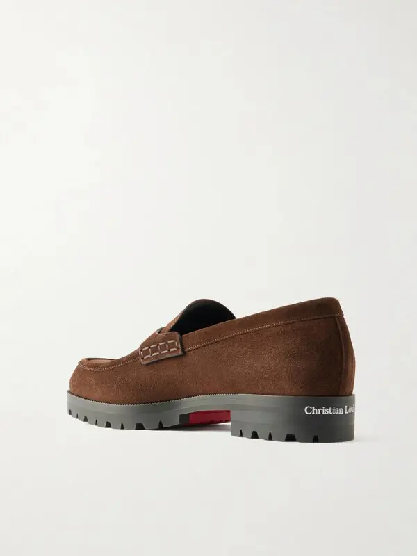 CHRISTIAN LOUBOUTIN Cavavin Suede Loafers