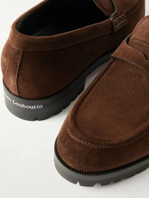 CHRISTIAN LOUBOUTIN Cavavin Suede Loafers