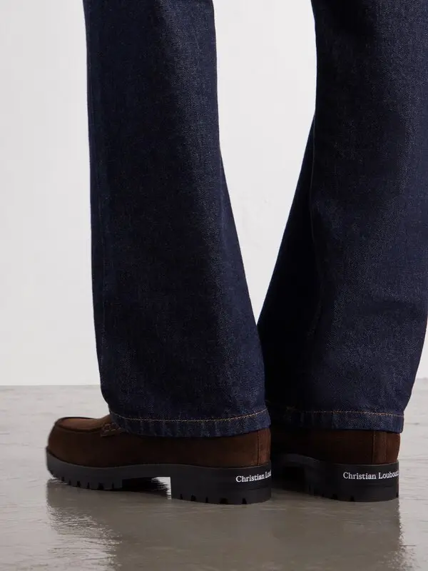 CHRISTIAN LOUBOUTIN Cavavin Suede Loafers