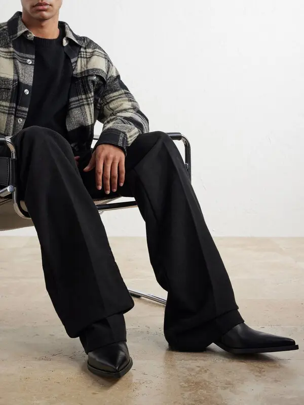 Rick Owens Leather Boots