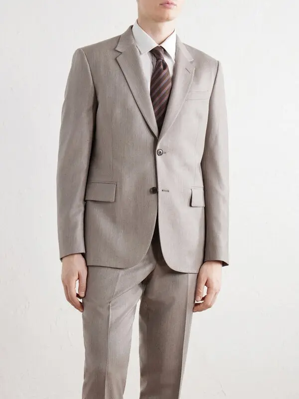 Paul Smith Wool And Cashmere-blend Suit Jacket - Neutrals