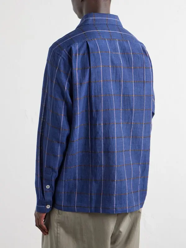 KARTIK RESEARCH Checked Cotton-canvas Shirt