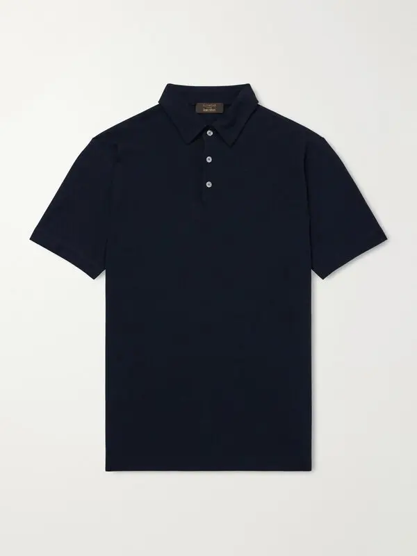 SLOWEAR Slim-fit Icecotton Polo Shirt - Blue