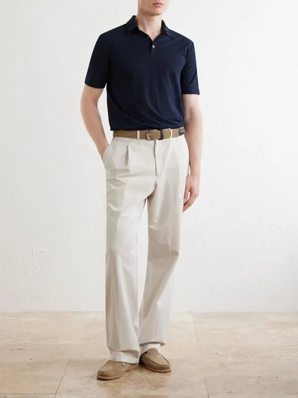 SLOWEAR Slim-fit Icecotton Polo Shirt
