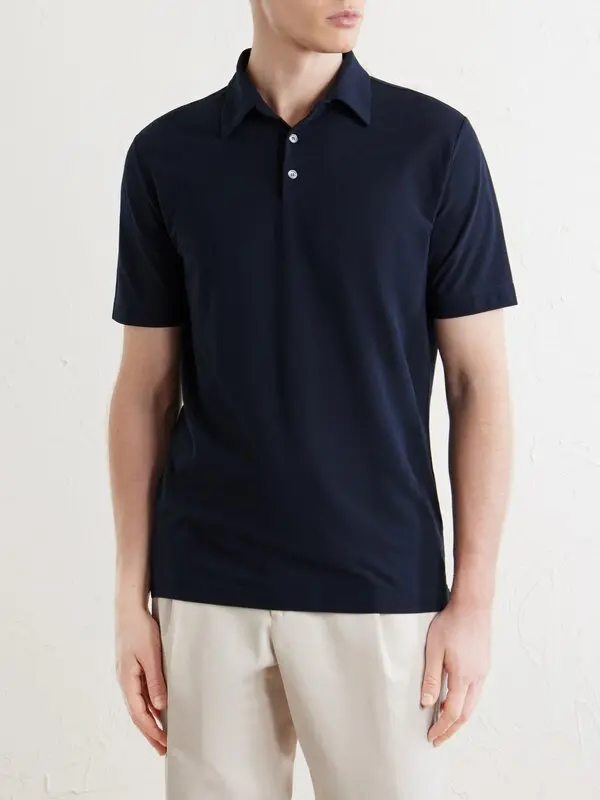 SLOWEAR Slim-fit Icecotton Polo Shirt