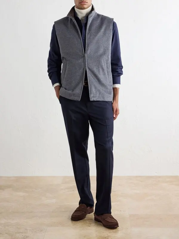 Altea Renee Straight-leg Stretch-wool Flannel Trousers