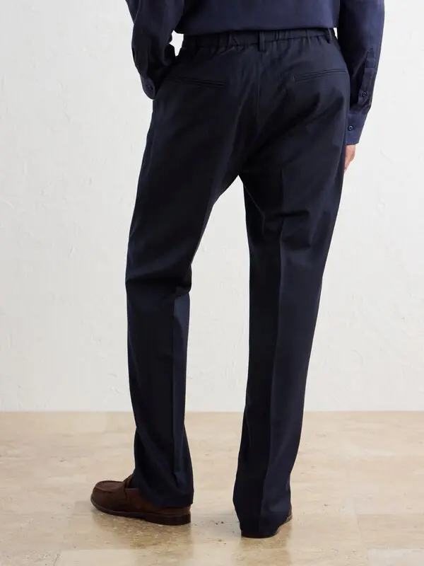 Altea Renee Straight-leg Stretch-wool Flannel Trousers