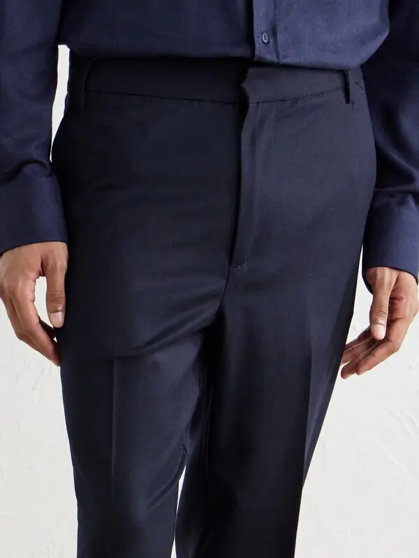 Altea Renee Straight-leg Stretch-wool Flannel Trousers