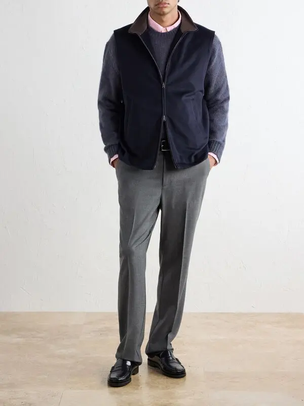 Altea Renee Straight-leg Stretch-wool Flannel Trousers