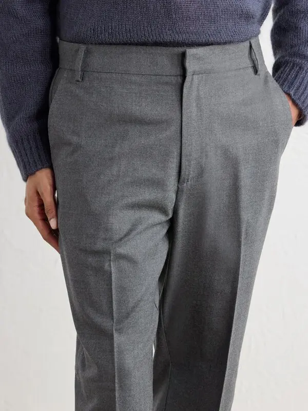 Altea Renee Straight-leg Stretch-wool Flannel Trousers