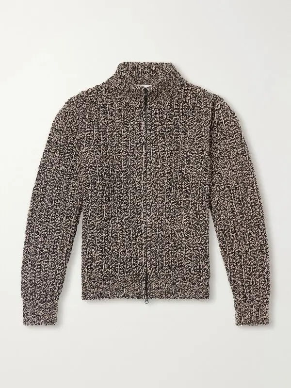 Altea Wool-blend Zip-up Cardigan