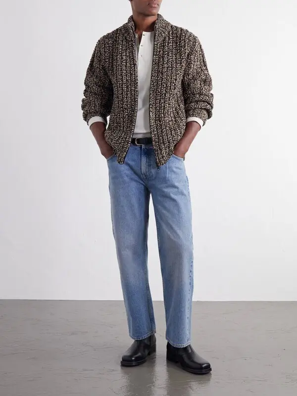 Altea Wool-blend Zip-up Cardigan