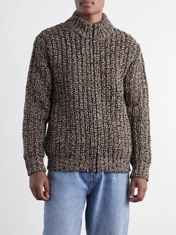 Altea Wool-blend Zip-up Cardigan