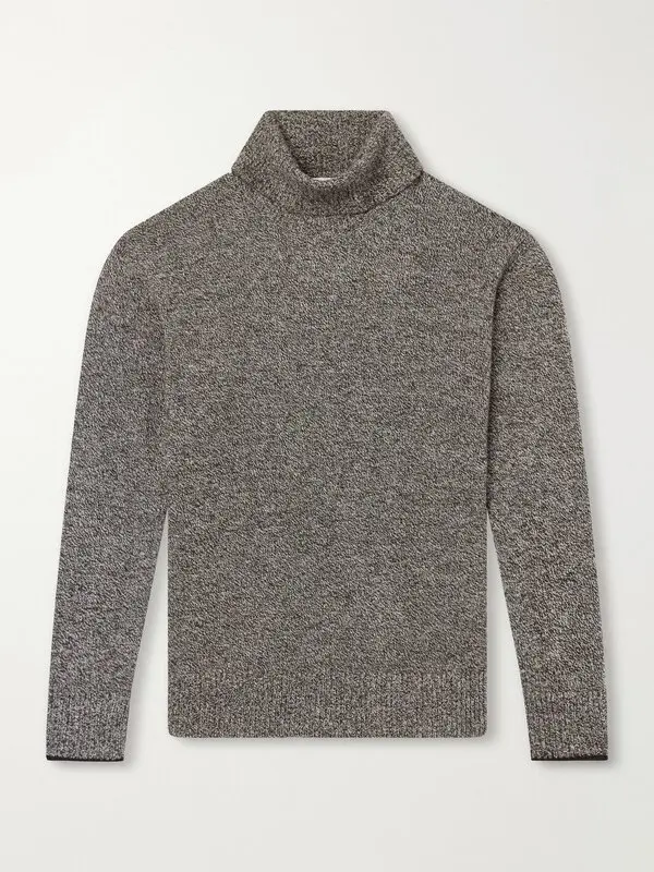 Altea Wool And Cashmere-blend Mouliné Rollneck Sweater