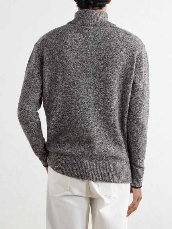 Altea Wool And Cashmere-blend Mouliné Rollneck Sweater