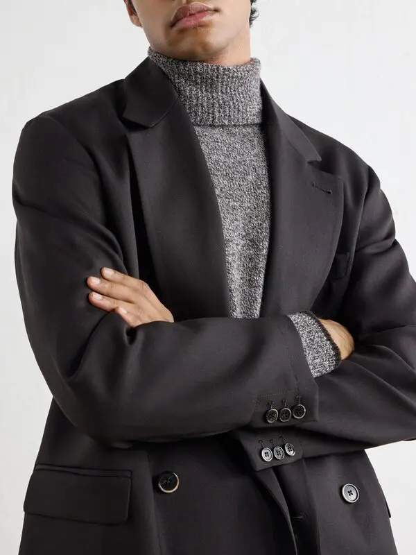 Altea Wool And Cashmere-blend Mouliné Rollneck Sweater