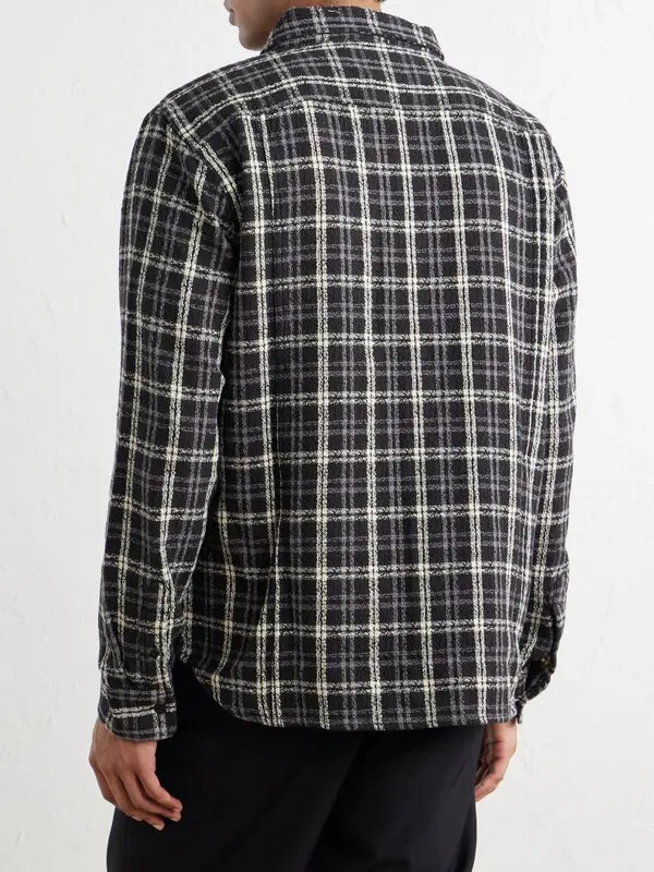 CORRIDOR Spacerock Checked Cotton-tweed Shirt