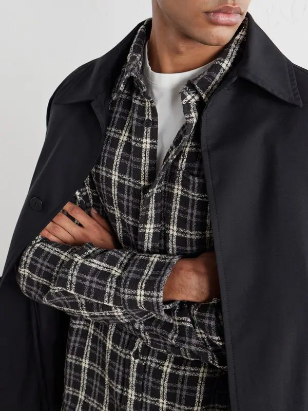 CORRIDOR Spacerock Checked Cotton-tweed Shirt