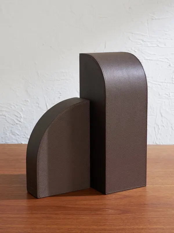 Assouline Cubist Leather Bookend