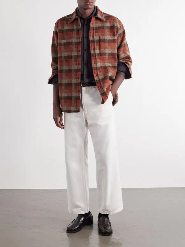 Portuguese Flannel Agripa Checked Wool-flannel Overshirt