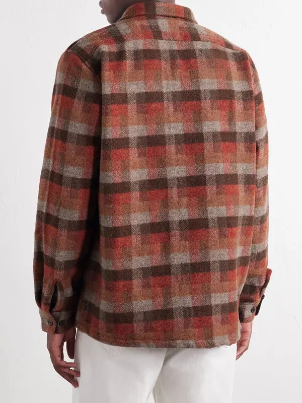 Portuguese Flannel Agripa Checked Wool-flannel Overshirt