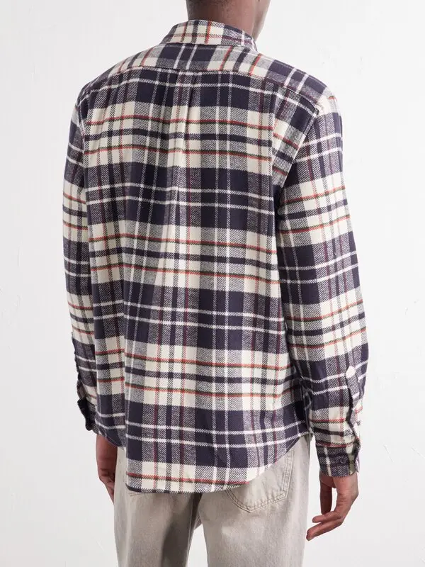 Portuguese Flannel Hillside Checked Cotton-flannel Shirt